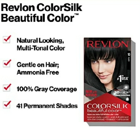 Revlon | Hair | Revlon Colorsilk Deep Burgundy Hair Color 34 Permanent ...